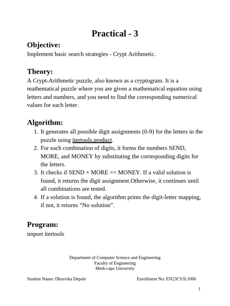 ES Practical - 3 | PDF