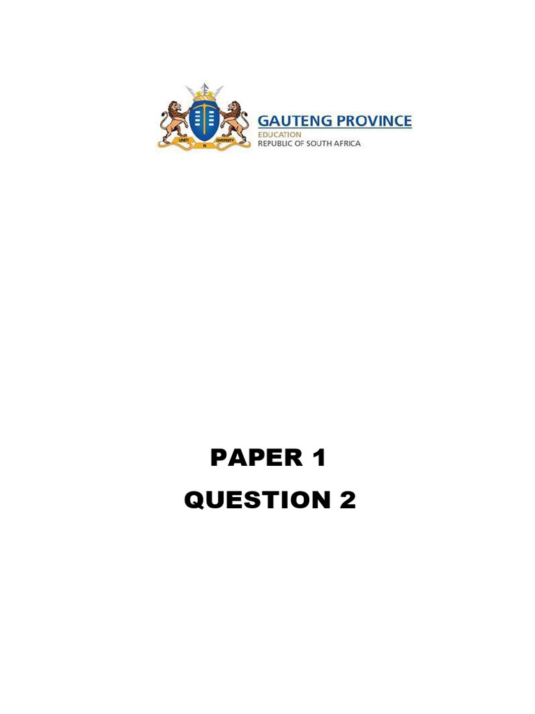 Maths Literacy QUESTION BANK-Paper 1-Question 2 | PDF | Taxes | Value ...