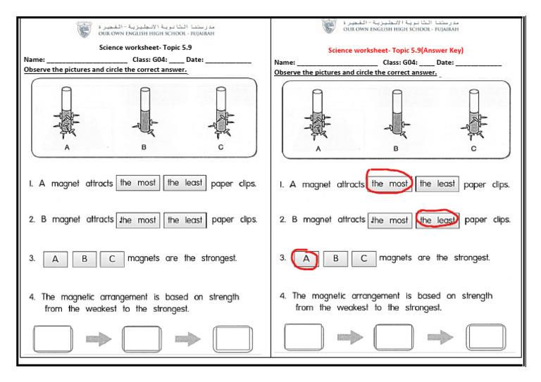 Topic 5.9 Worksheet & Answer Key | PDF