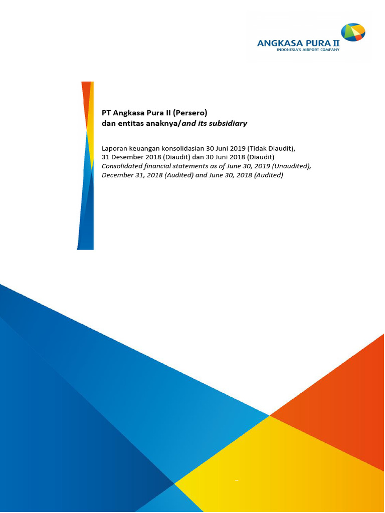 Laporan Keuangan Konsolidasian Juni 2019 Final | PDF
