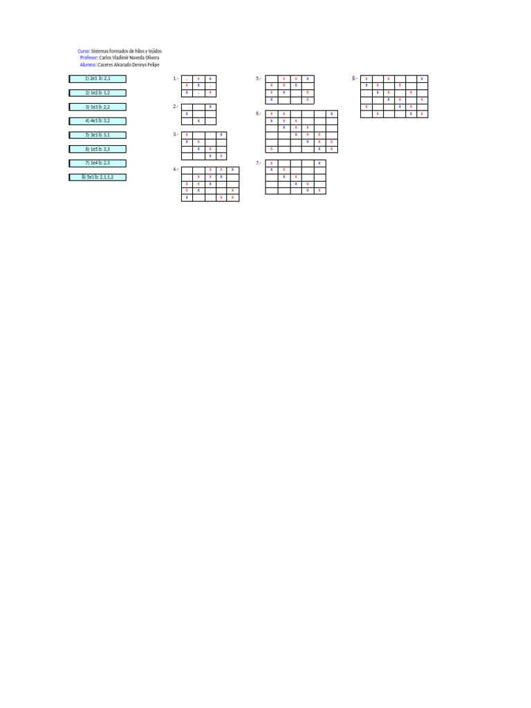 1 Ejercicios, SFHT Caceres Dennys | PDF