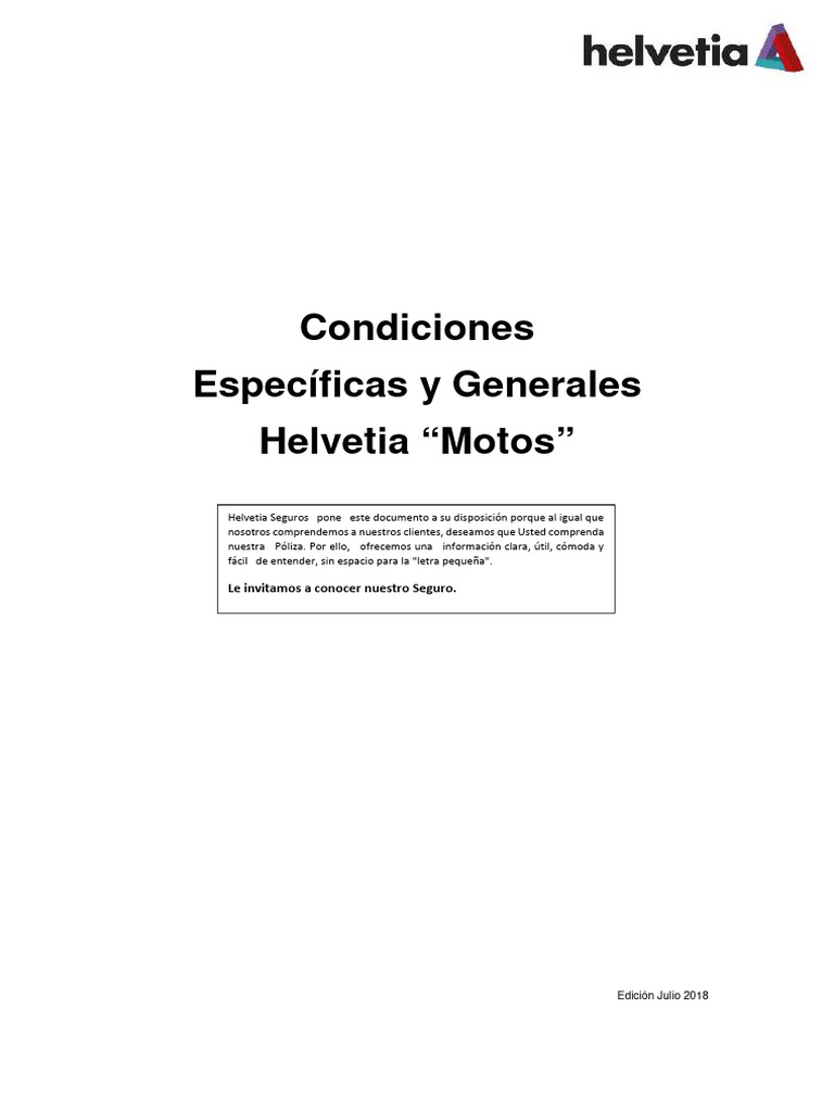 condiciones_generales_motos_helvetia | PDF