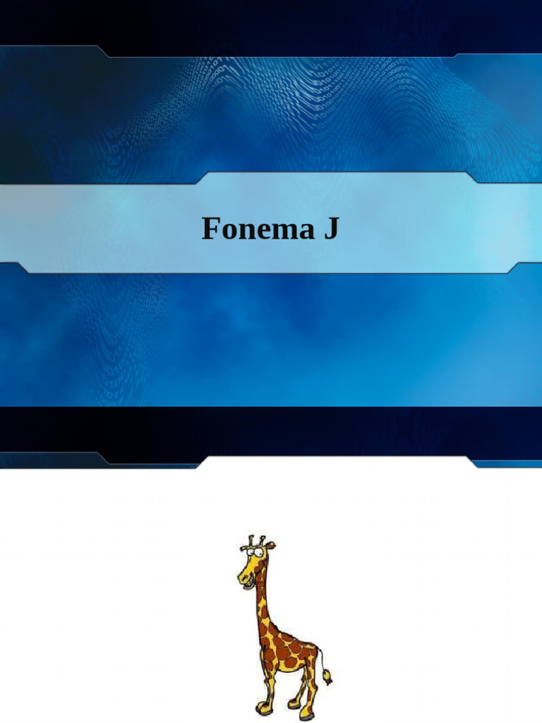 Fonema J Nomeação e Construção Frases | PDF