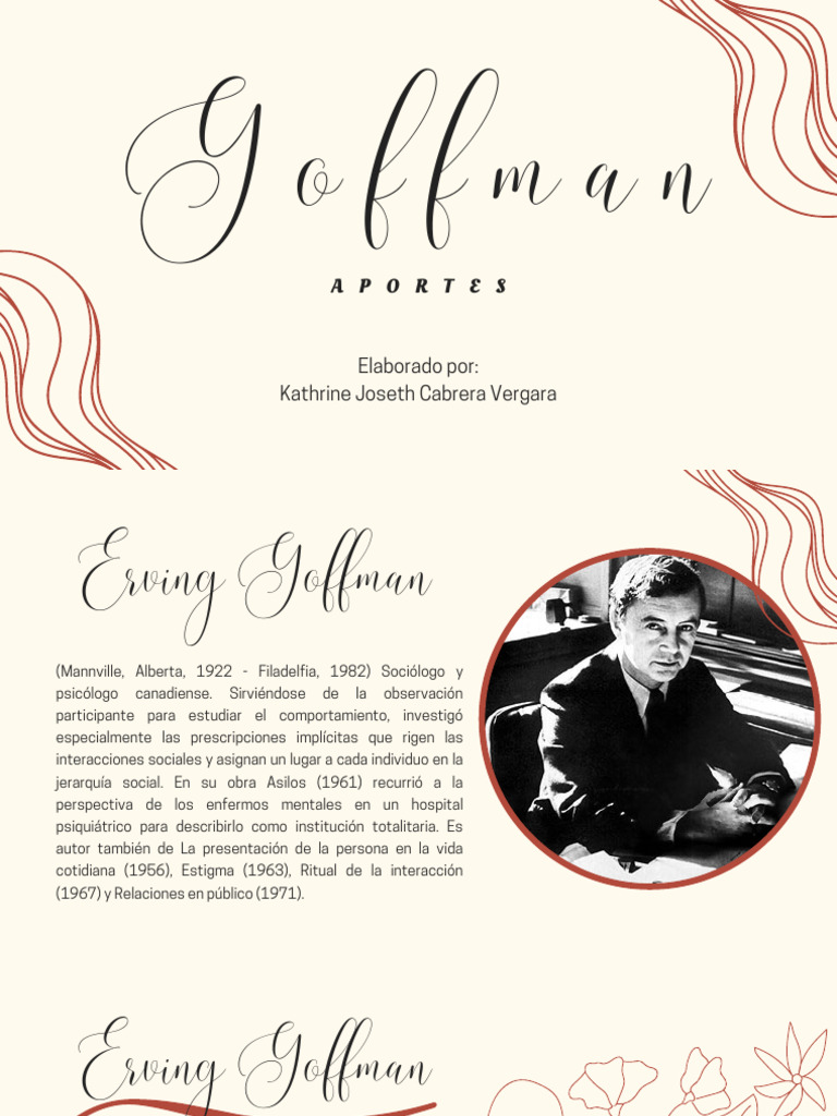 Aportes de Goffman | PDF