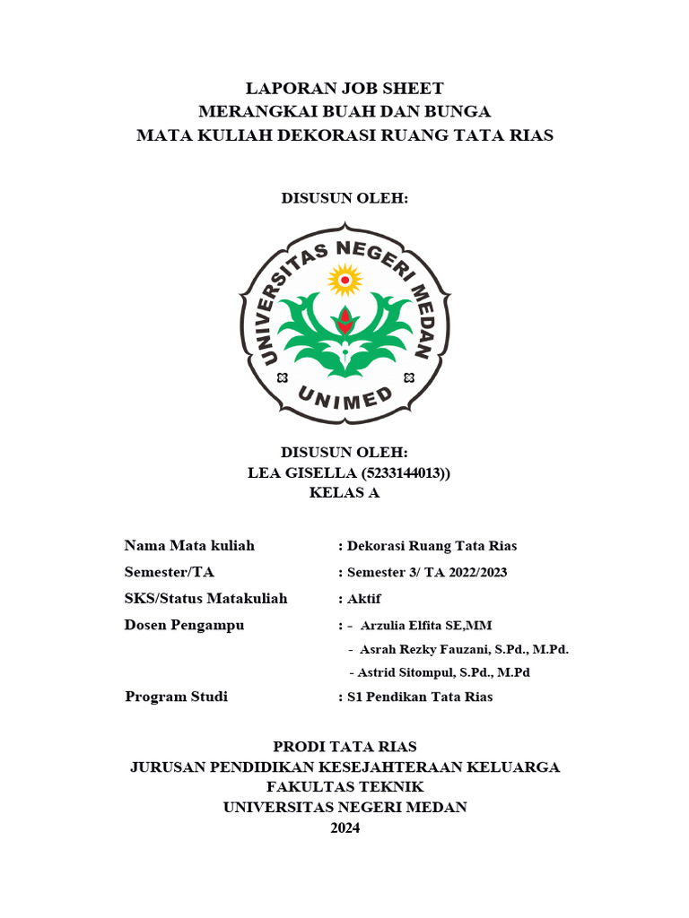 Jobset Buah Dan Bunga Lea | PDF