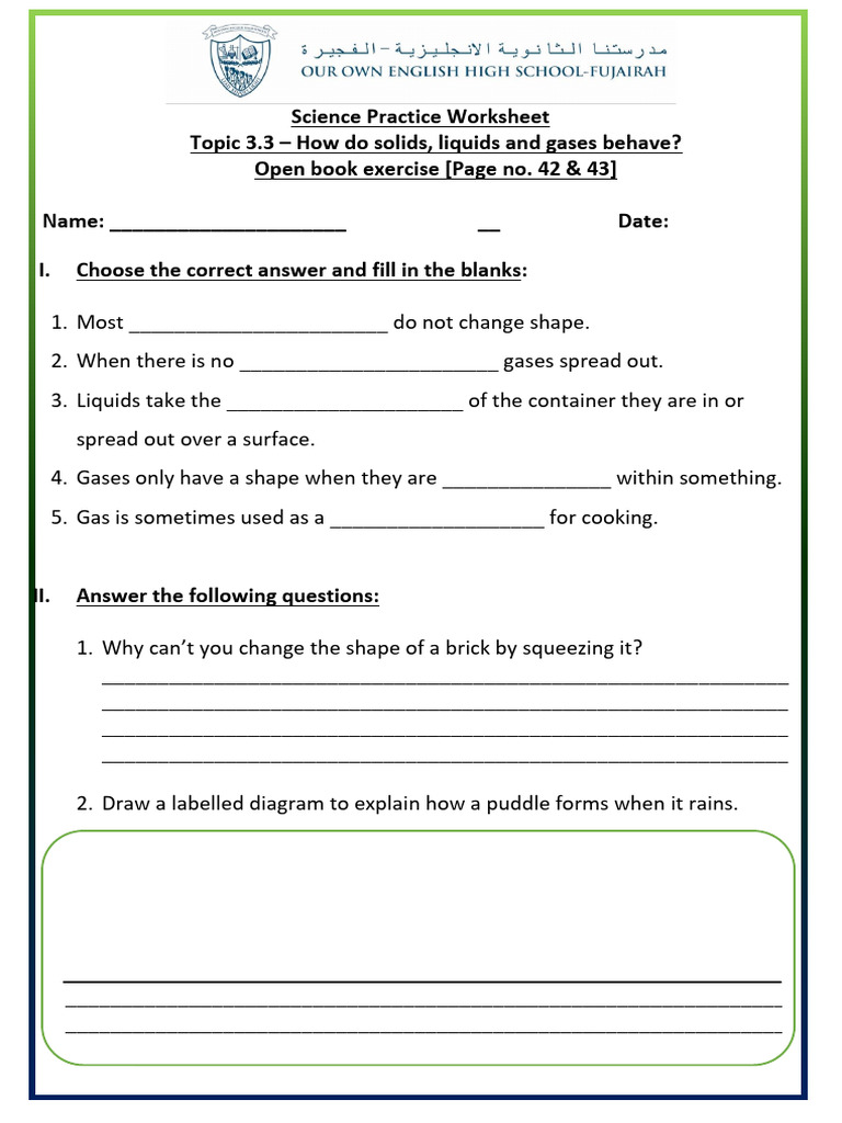 Unit 3 - Topic 3.3 Practice Worksheet | PDF