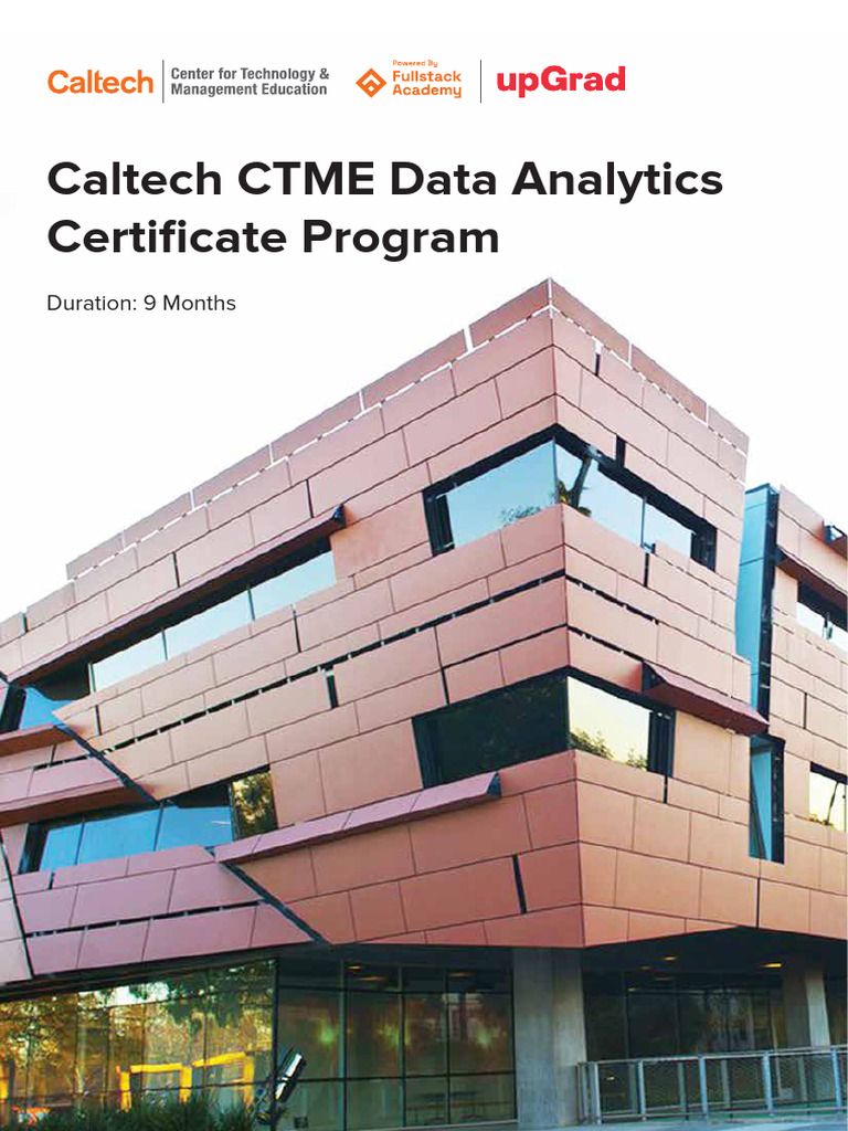 Caltech Data Analytics Brochure - EMEA | PDF