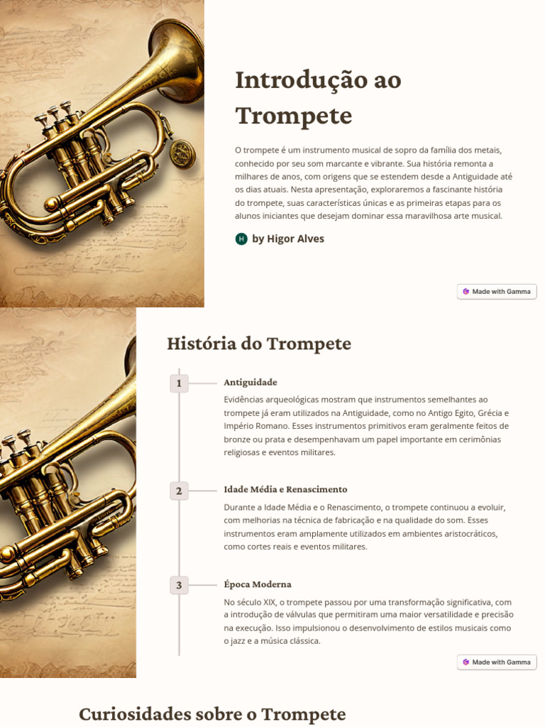 Introducao-ao-Trompete - PROJETO APRENDIZ - POR HIGOR ALVES MONICO | PDF