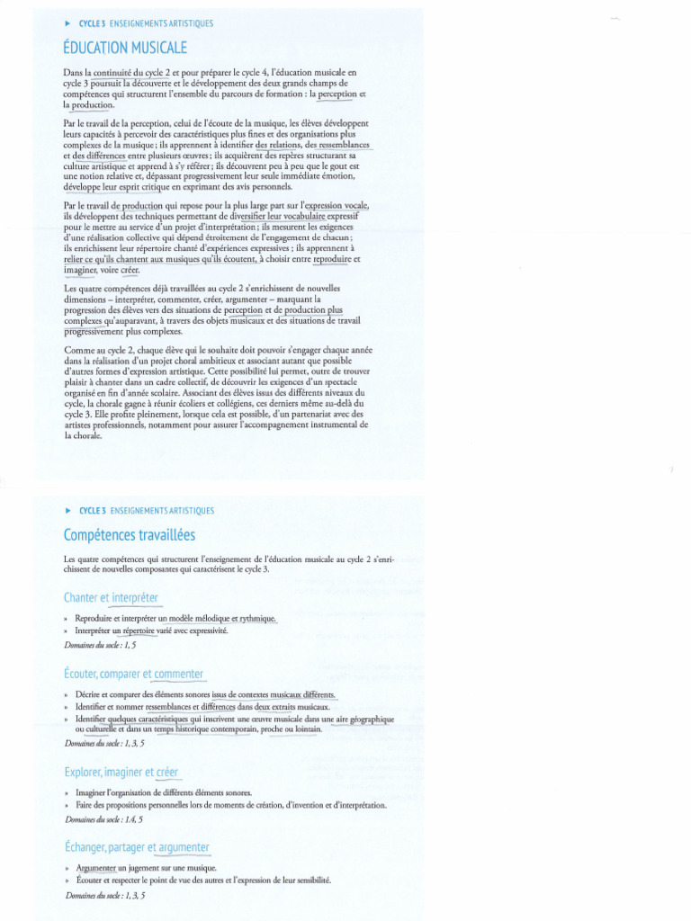 Programmes Extraits Cycle 3 2 | PDF