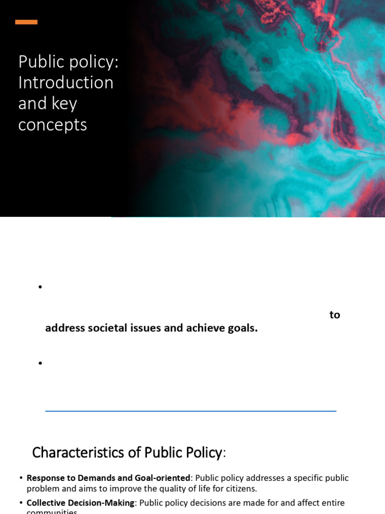 Public Policy - Introduction | PDF