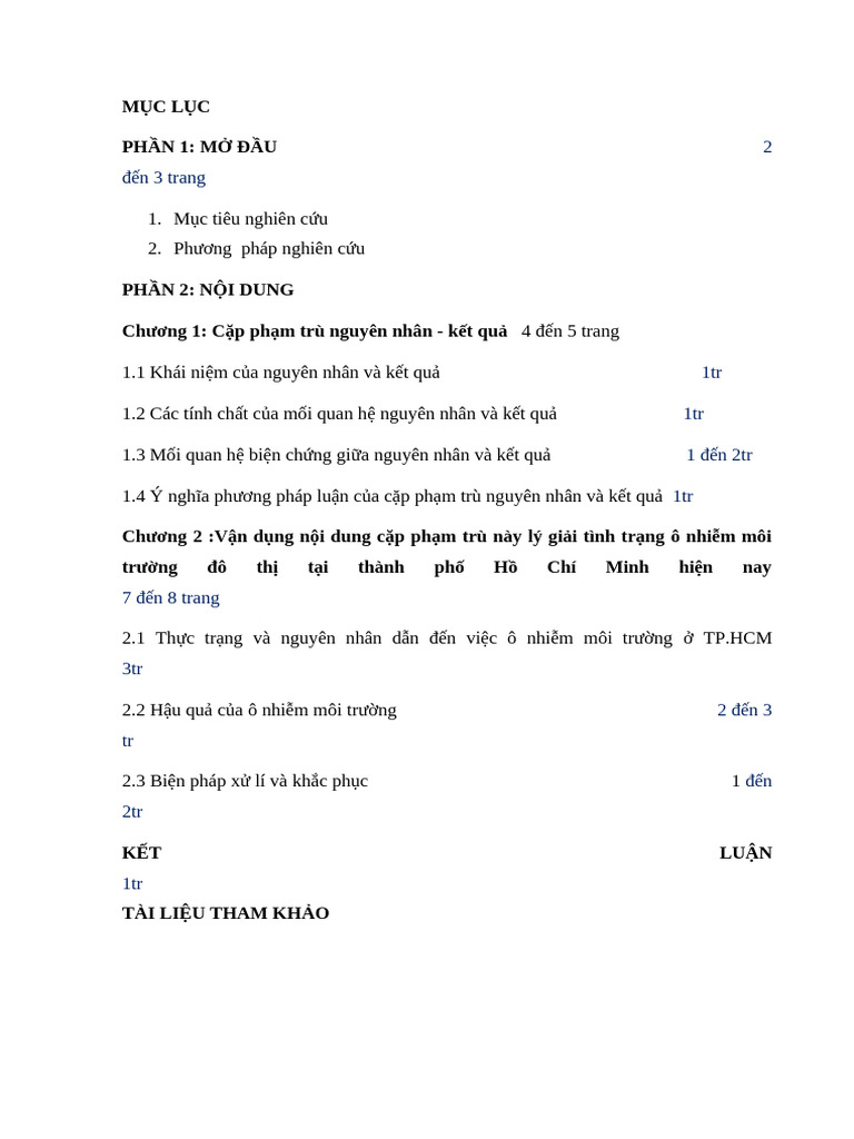 TH C TR NG Và Nguyên Nhân | PDF