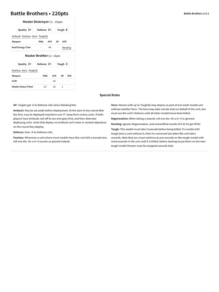 OPR Army Forge2 | PDF