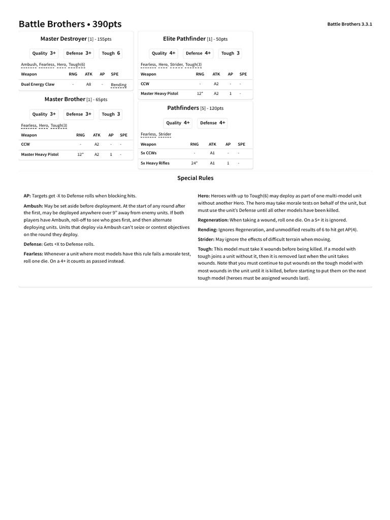 OPR Army Forge4 | PDF