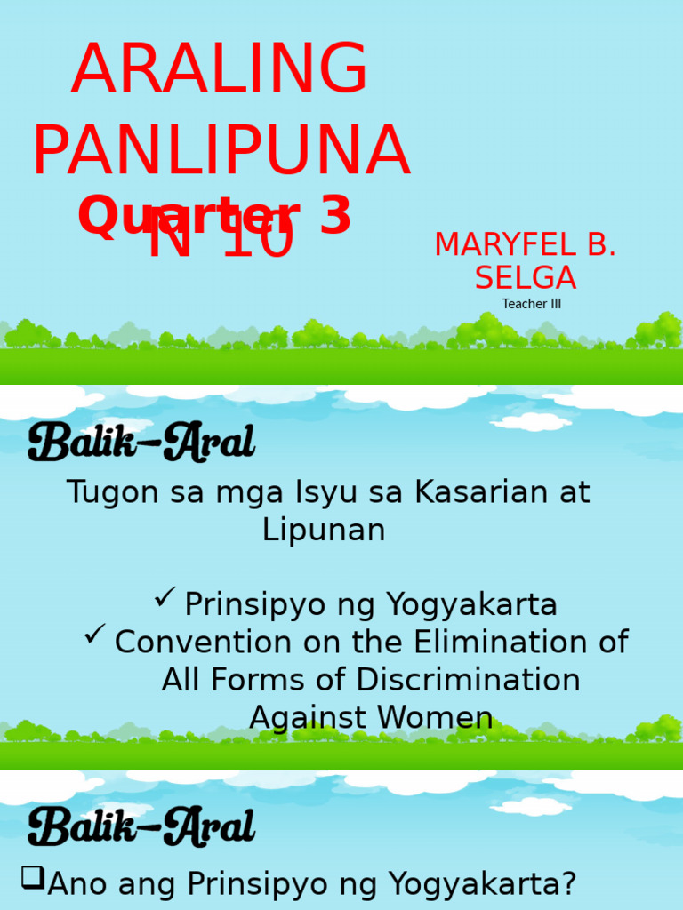 Ap 10 Quarter 3 Cot | PDF