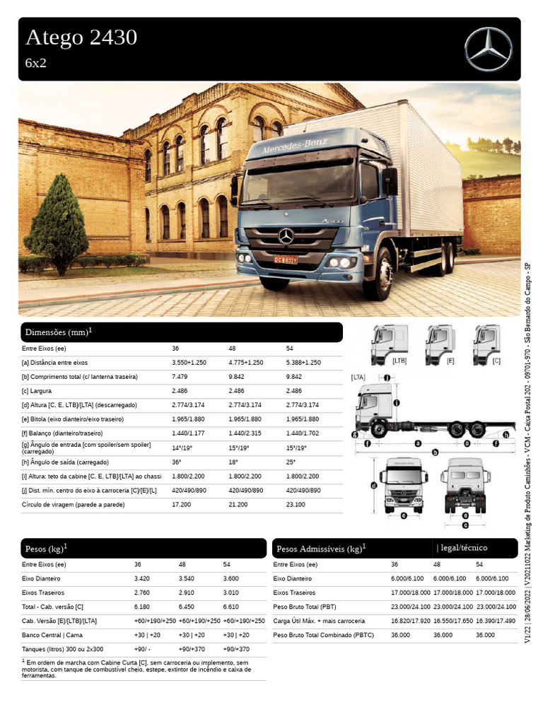 Atego 2430 | PDF
