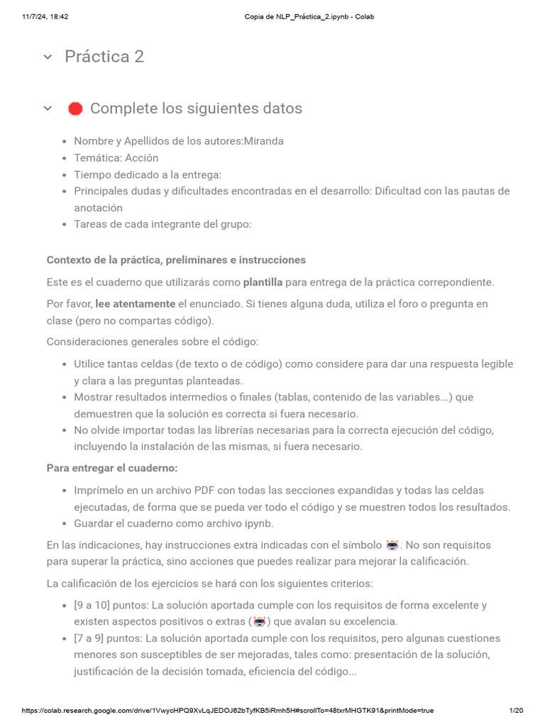 Copia de NLP - Práctica - 2.ipynb - Colab | PDF