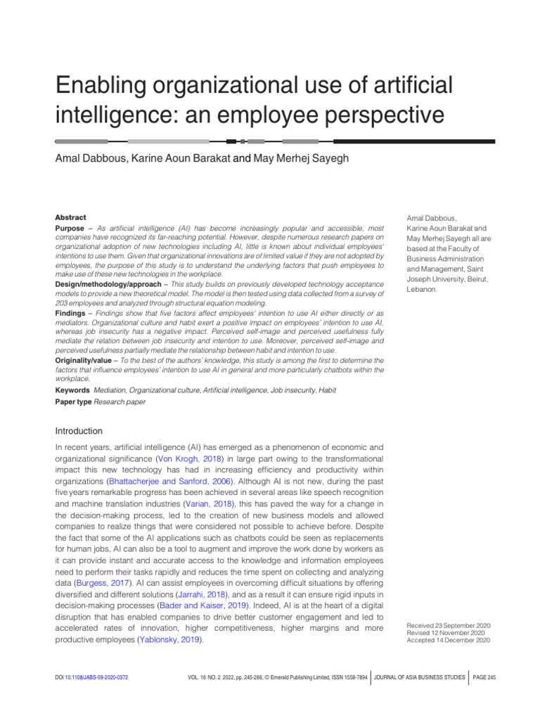 Enabling Organizational Use of | PDF