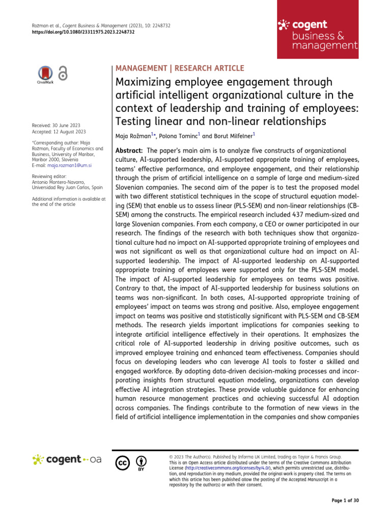 Maximizing Employee Engagement | PDF