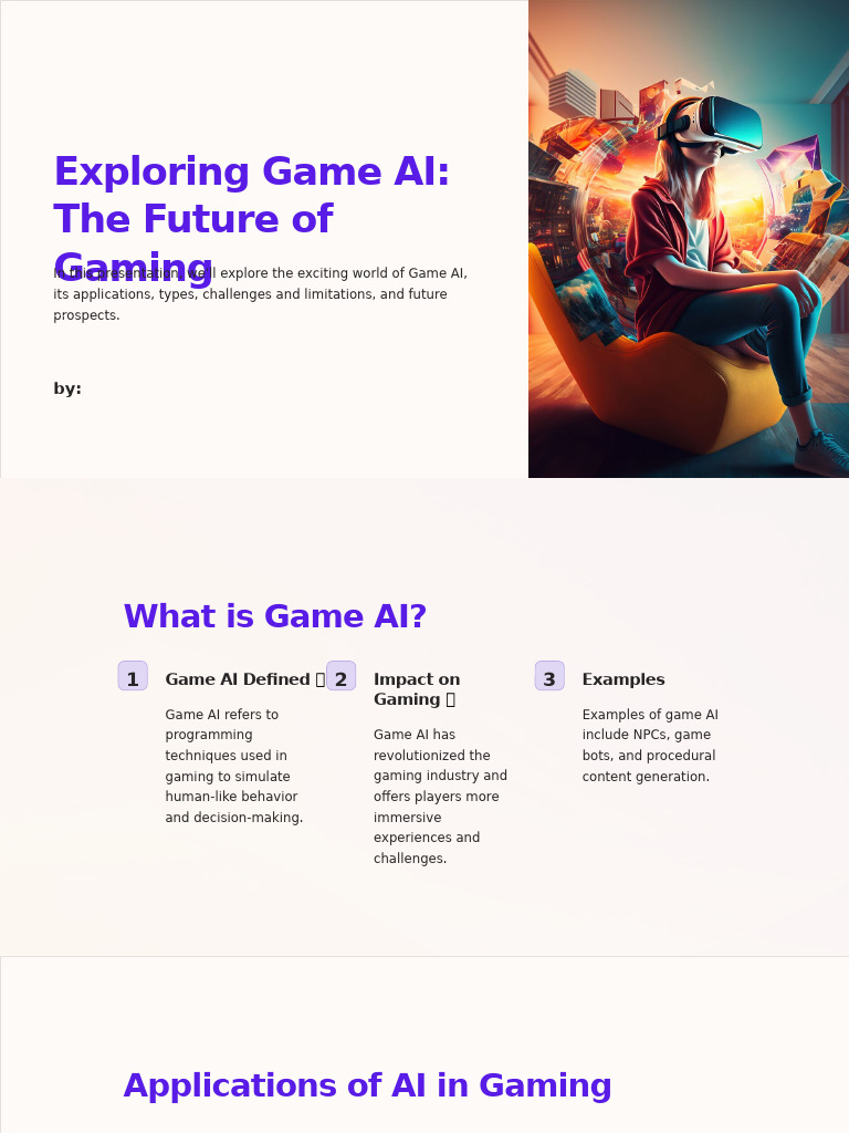 Exploring Game AI The Future of Gaming | PDF