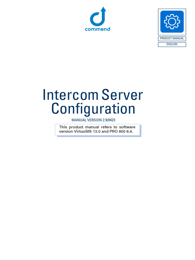 PM Intercom Server Configuration en V29 0423 | PDF