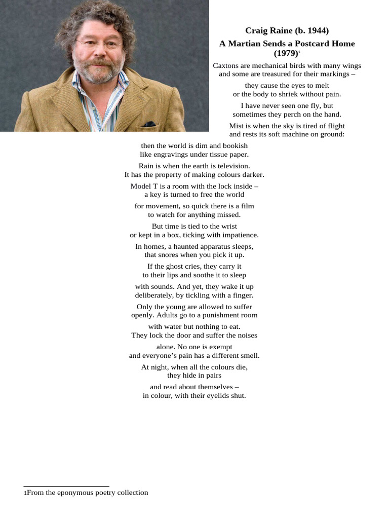 A Martian Sends A Postcard Home | PDF