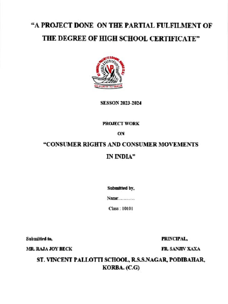 A Project Done On The Partial Fulfilment of | PDF