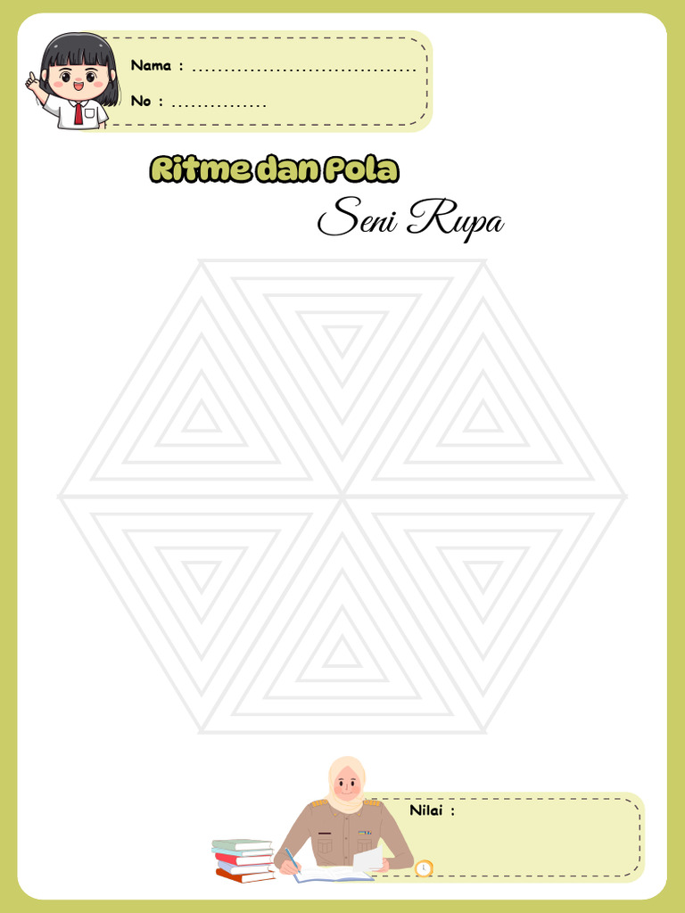 Mengenal Ritme & Pola Seni Rupa Kelas 6-D | PDF