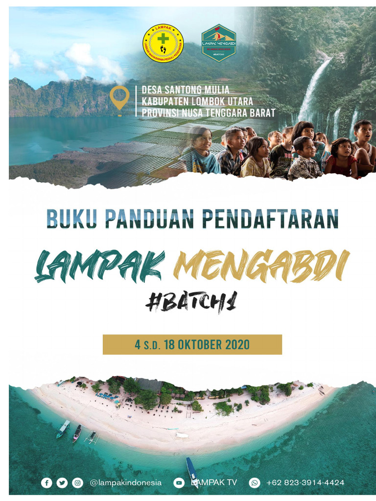LAMPAK MENGABDI #Batch1 (Buku Panduan Pendaftaran) | PDF