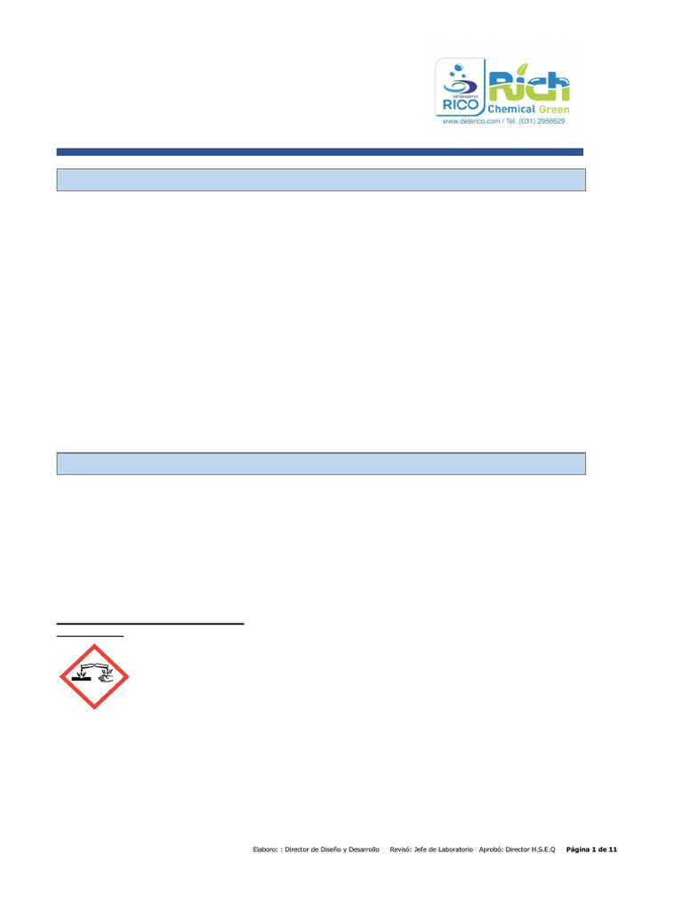 Ficha de Seguridad CLEAN SHINE D | PDF