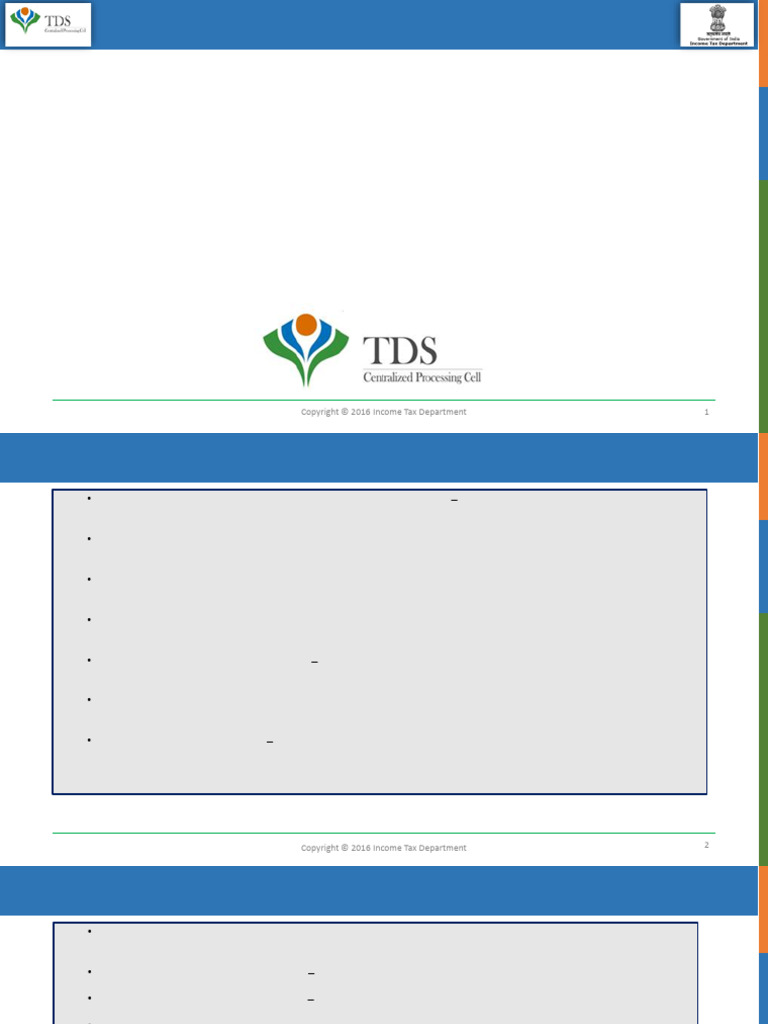 E-Tutorial - TRACES Utilities | PDF