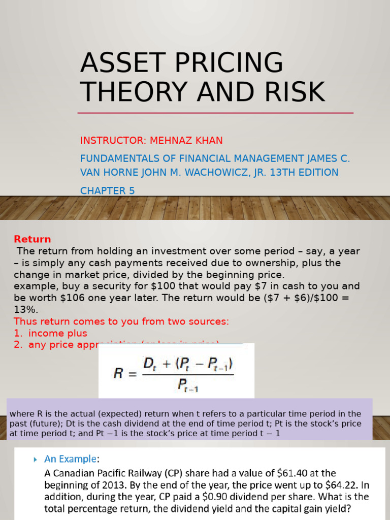 Asset Prising Model and CAPM. CALCULATION OF BETA | PDF
