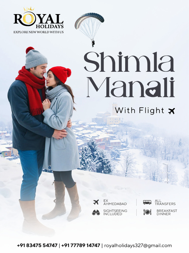 Shimla Manali Flight + Train | PDF