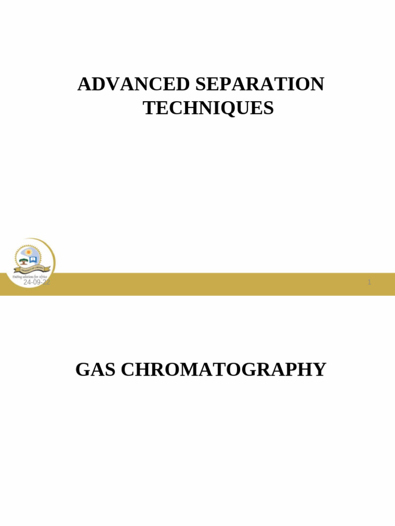 Advanced Separation Techniques | PDF