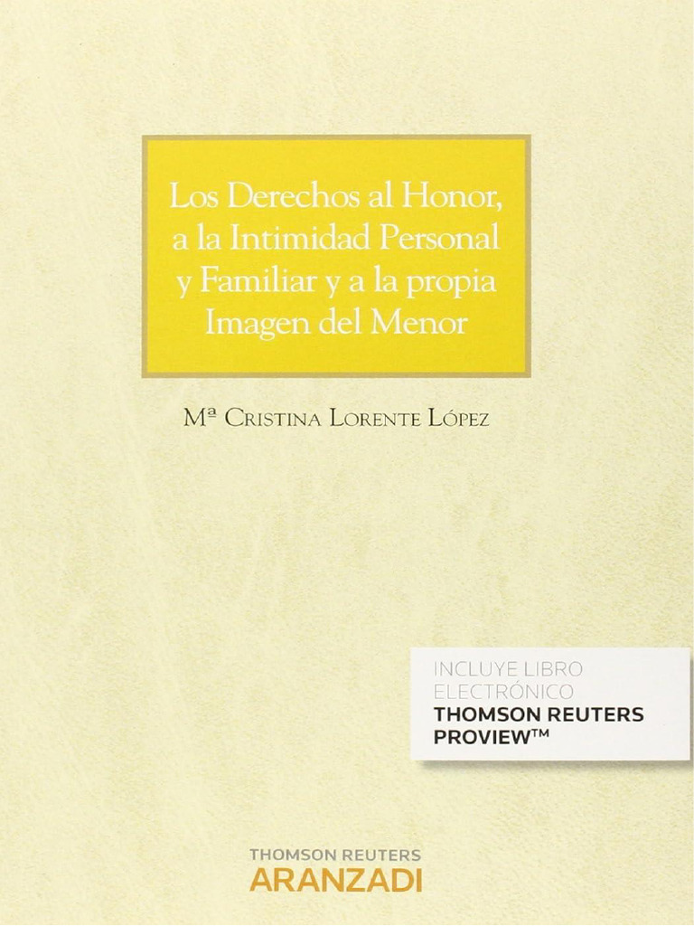 Los Derechos Al Honor A La Intimidad Personal y Familiar y A La Propia ...