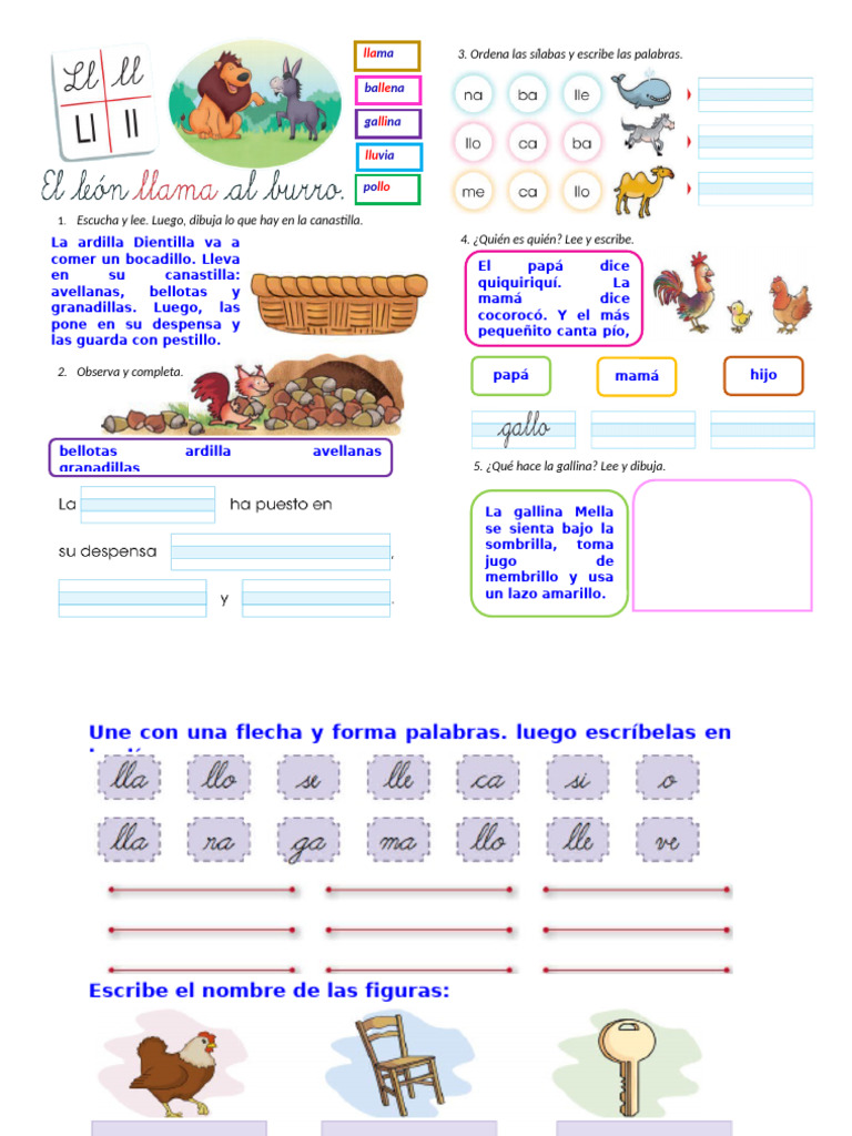 1° y 2° letra Ll adicional | PDF