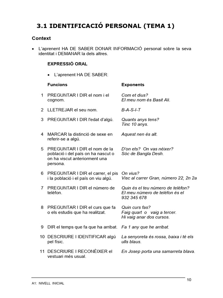 Continguts Aula Acollida | PDF
