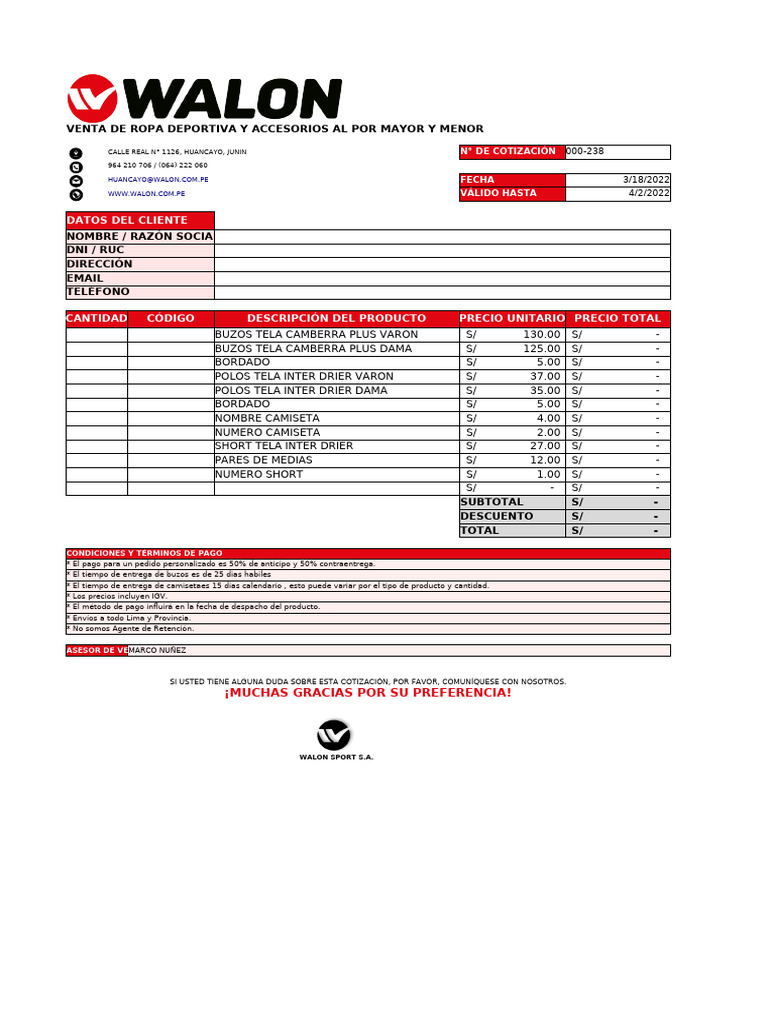 Proforma Hyo 2021 | PDF