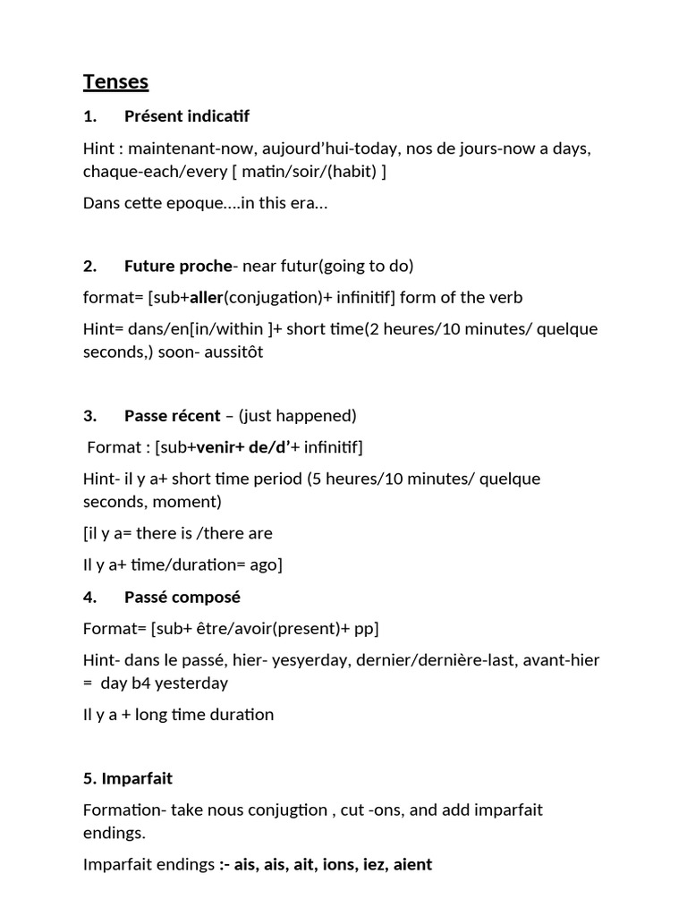 Class 10 French Cbse | PDF | Language Mechanics | Grammar