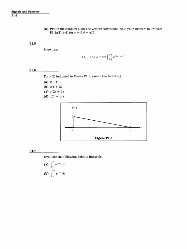 Video Lectures - Assignment Questions - Lecture 2 Signals and Systems ...