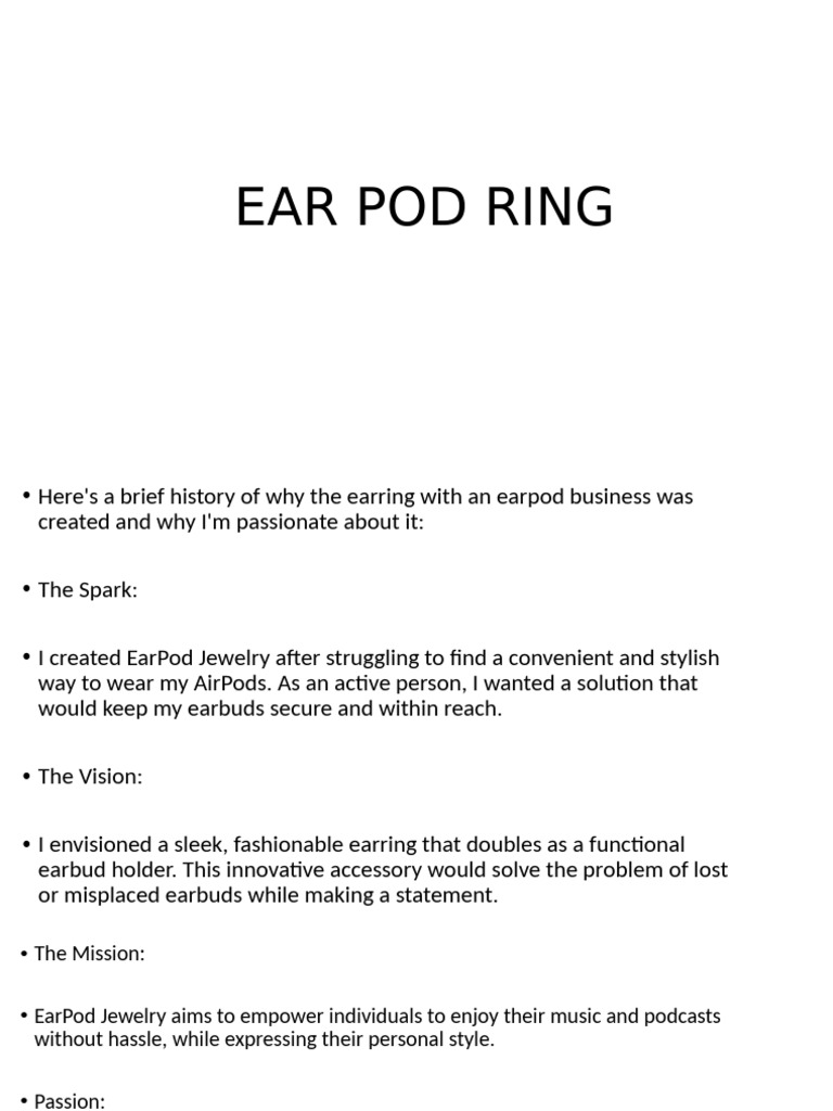 Ear Pod Ring | PDF