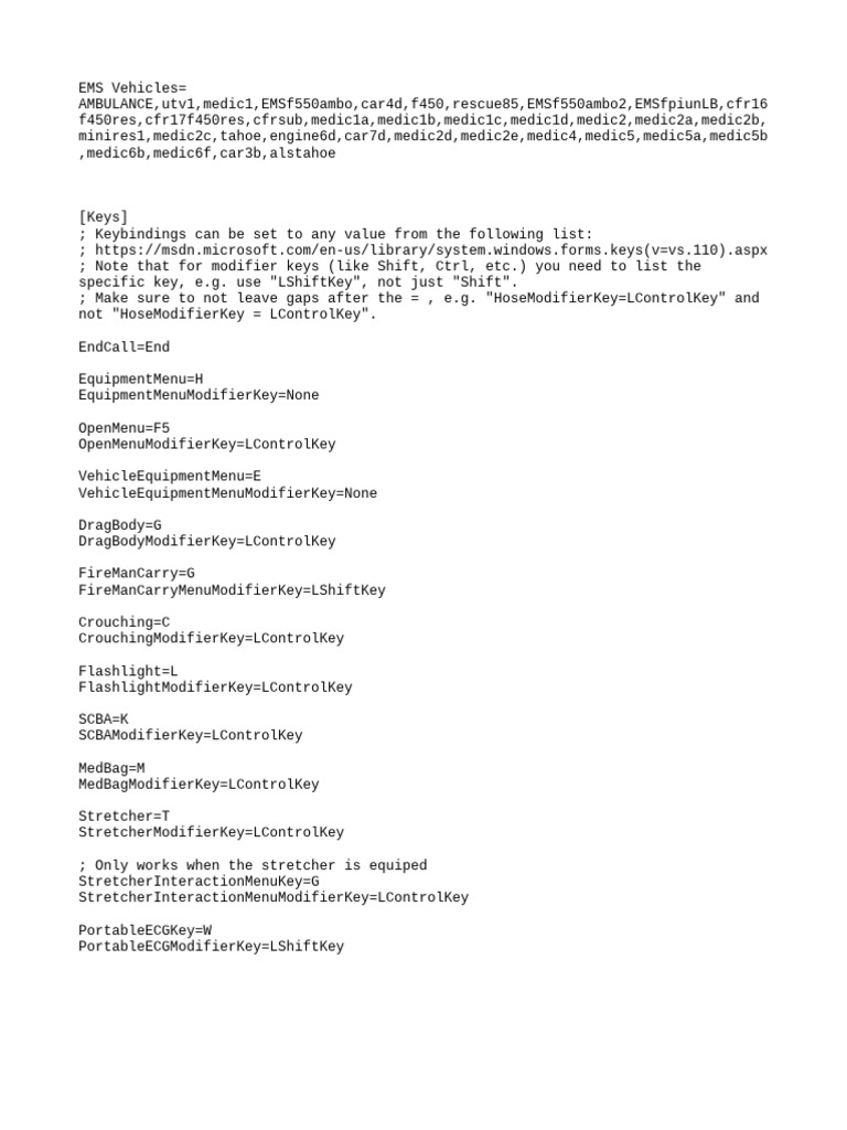 EMS Vehicles AMBULANCE, Utv1, Medic1 | PDF