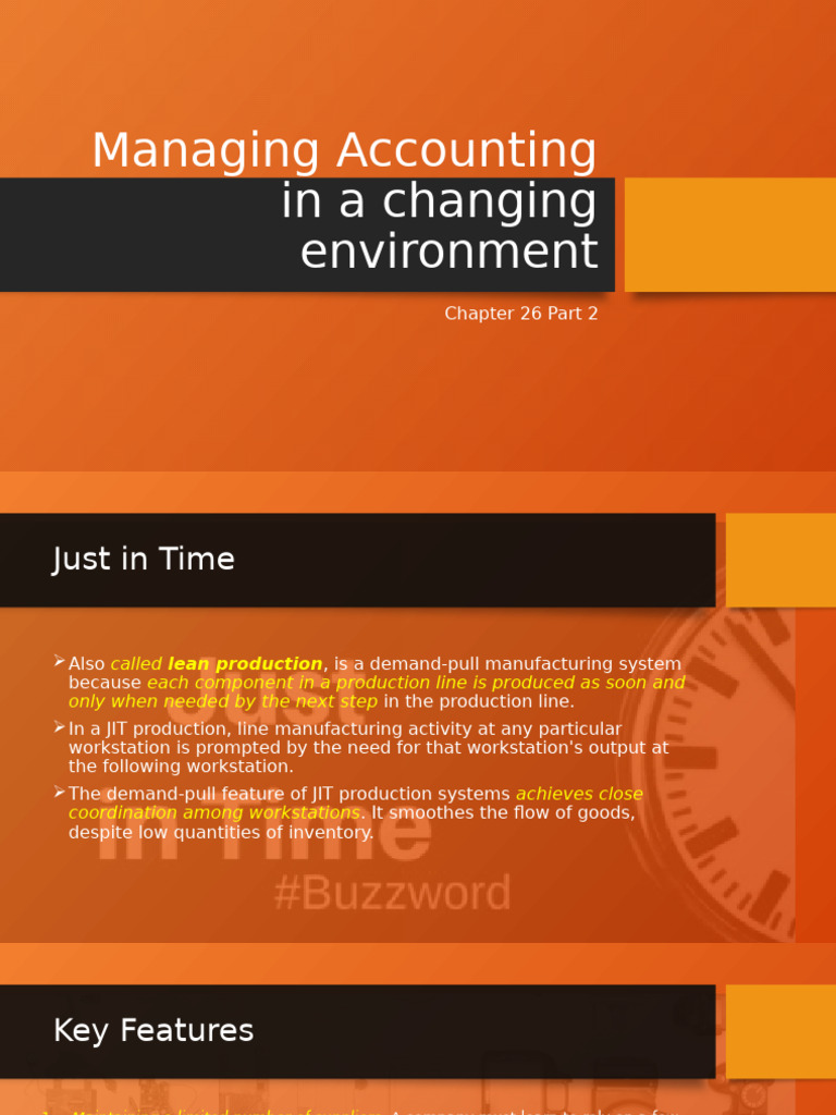 Module 7 (Chapter 26) - Managing Accounting in Changing Environment ...