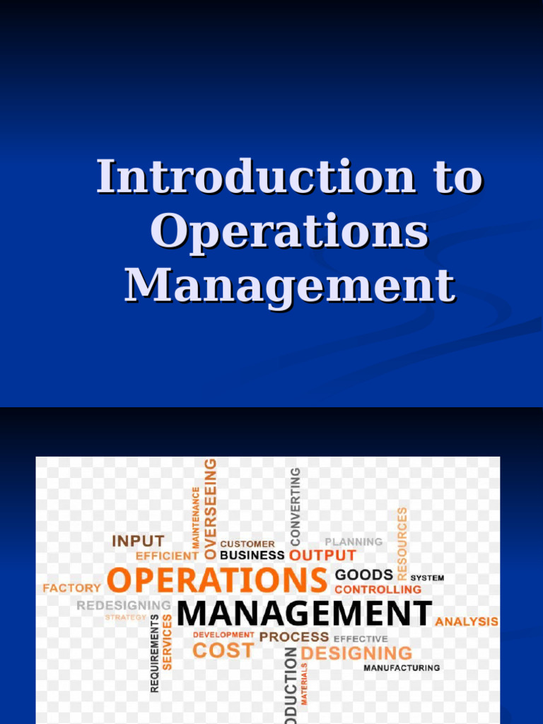 OM - Introduction | PDF