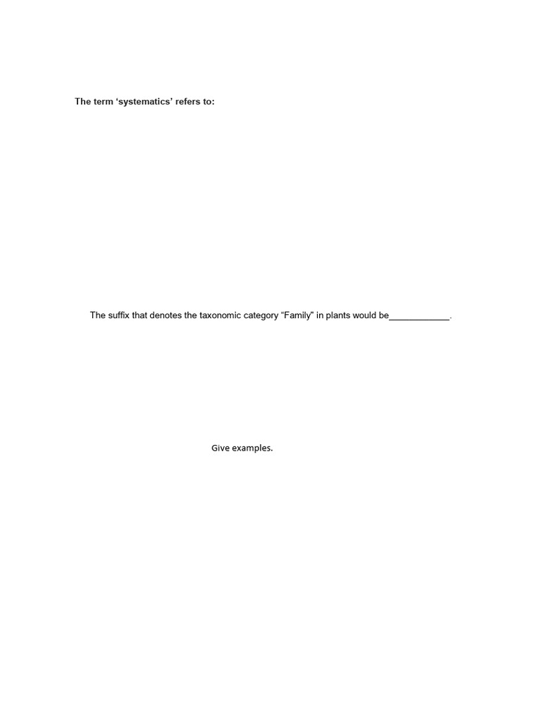 Class 11 Ch01 Practice Paper Final Sept 2024 | PDF | Taxonomy (Biology) | Science & Mathematics