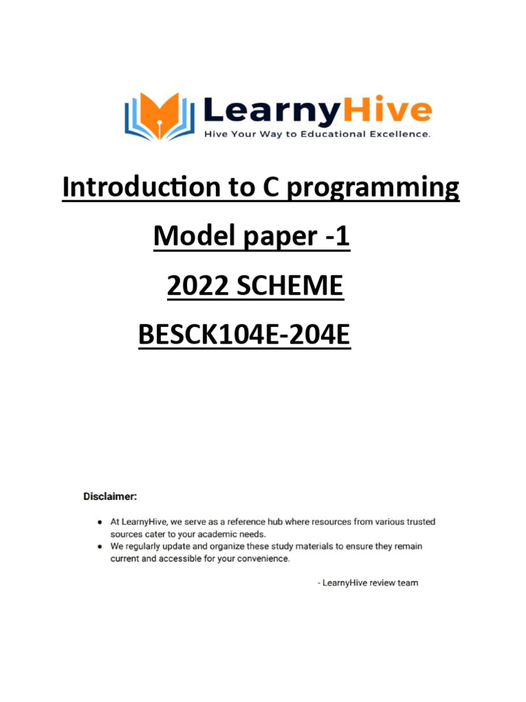 BESCK104E-204E-Model-paper-1 | PDF