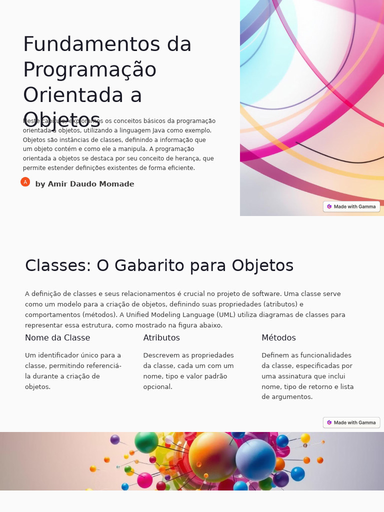 Fundamentos Da Programacao Orientada A Objetos | PDF