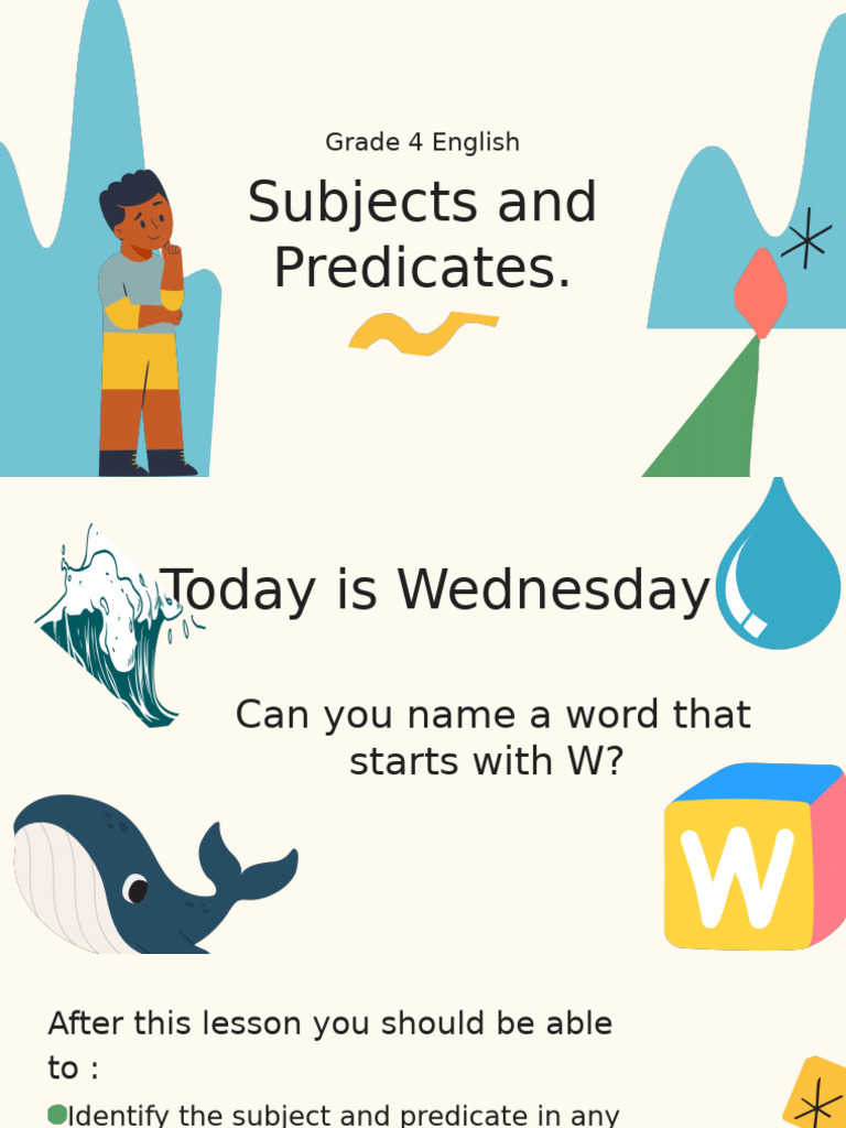 Subject and Predicate | PDF