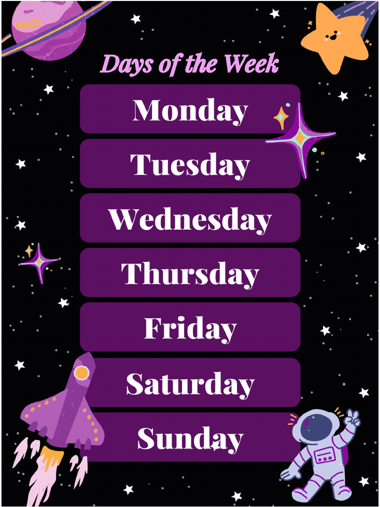 The Days of The Week 2 | PDF