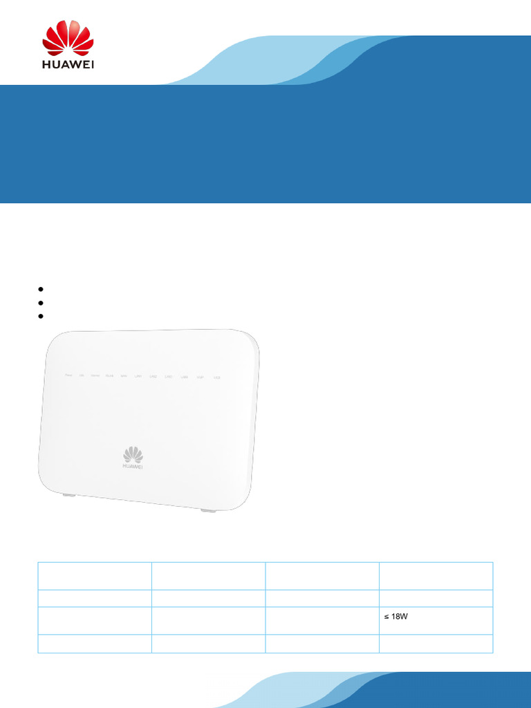 Huawei DG8245V-60 | PDF