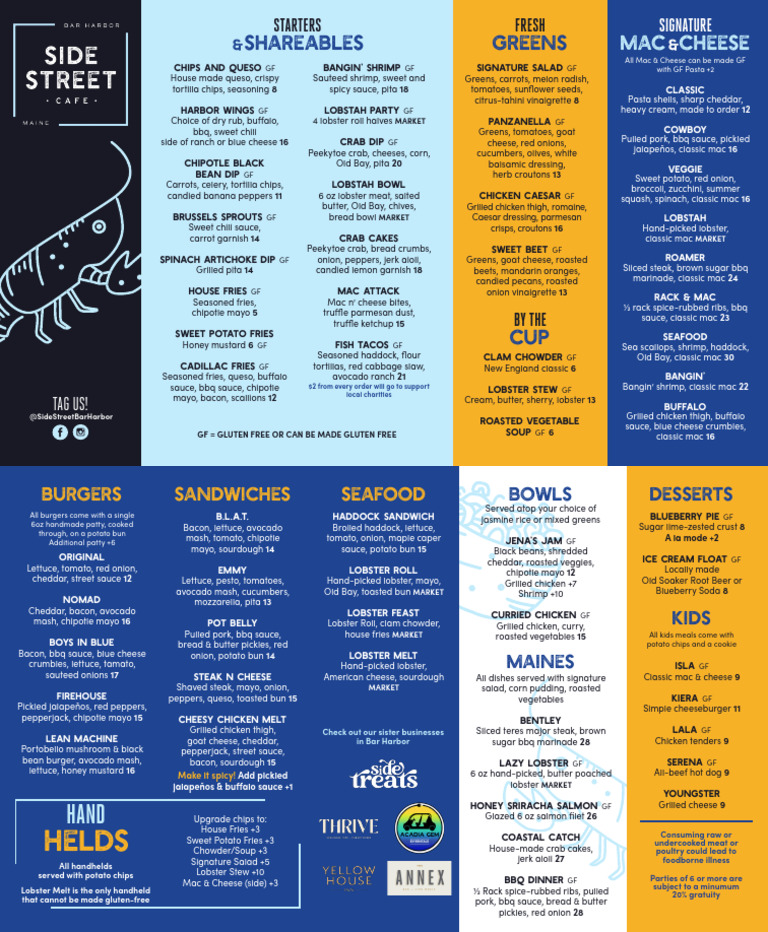 SSC Food Menu 2024 | PDF